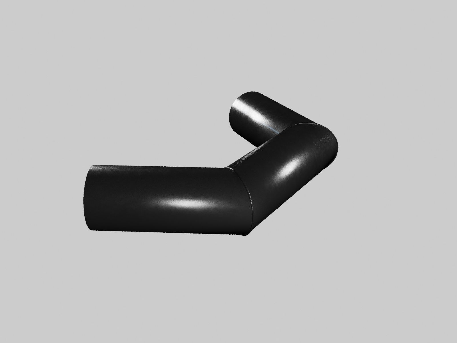 Segment plastic pipe 3D model | CGTrader