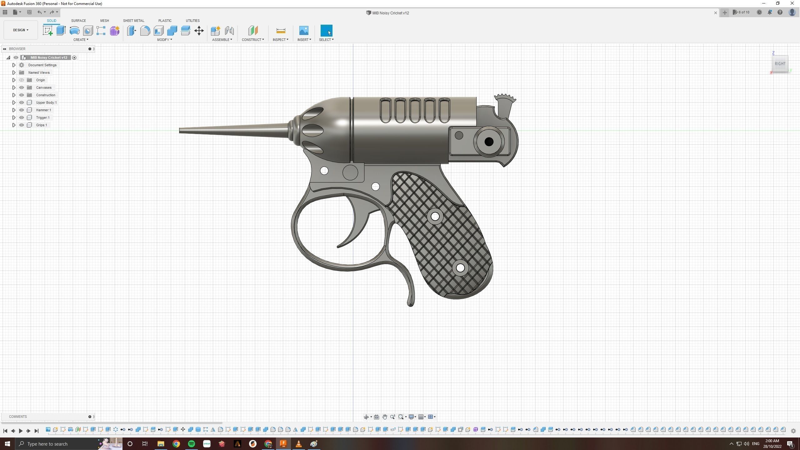 MIB Noisy Cricket 3D model 3D printable | CGTrader