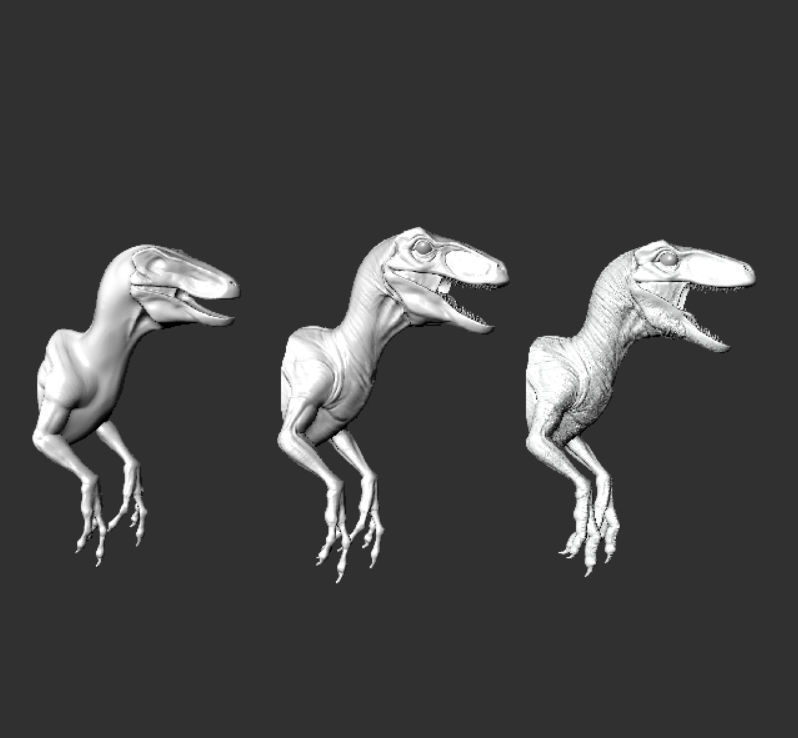 Velociraptor Hunting Trophy 3D model 3D printable | CGTrader