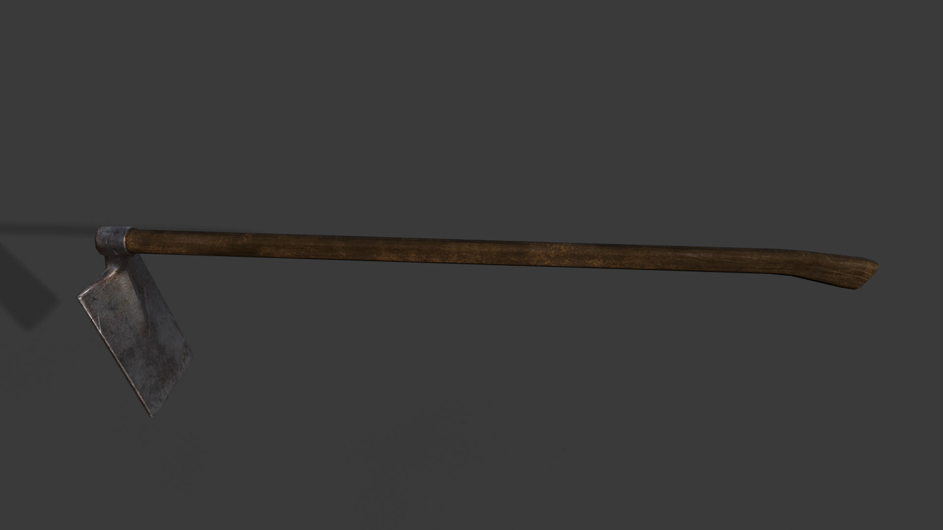 wood hoe 3D model | CGTrader