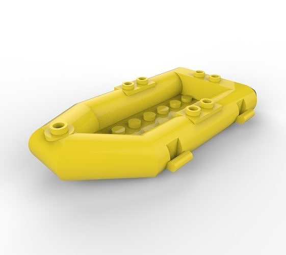 Lego Boat Inflatable free 3D model | CGTrader