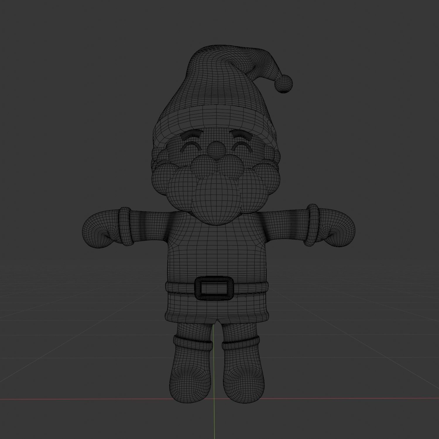 Christmas Santa Claus Cartoon Character Design Model With Rigged 3D ...