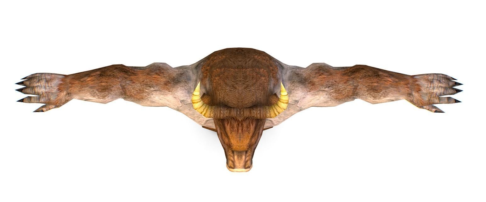 3D model LowPoly Mythical Minotaur Monster VR / AR / low-poly | CGTrader