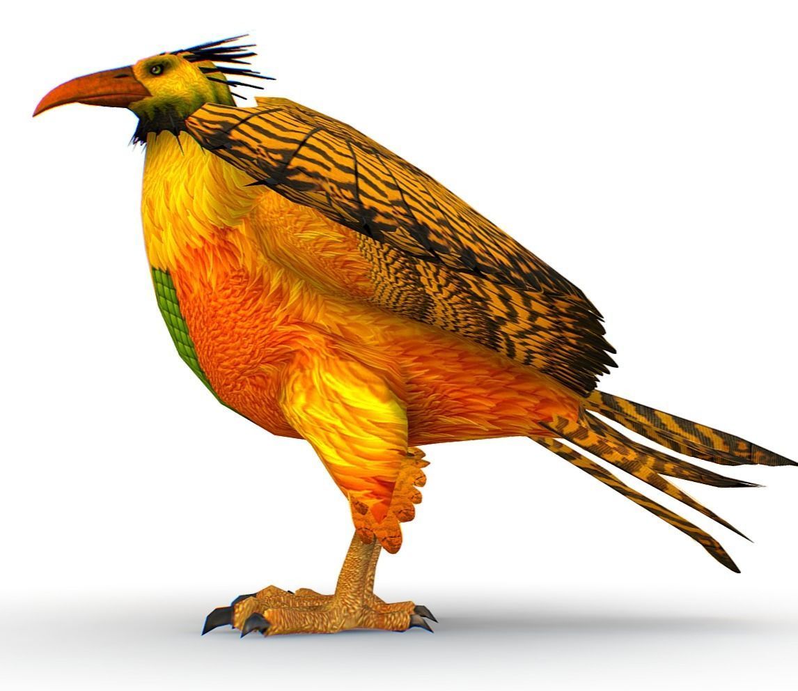 3D model LowPoly the Mythical Bird Predator Roc VR / AR / low-poly ...