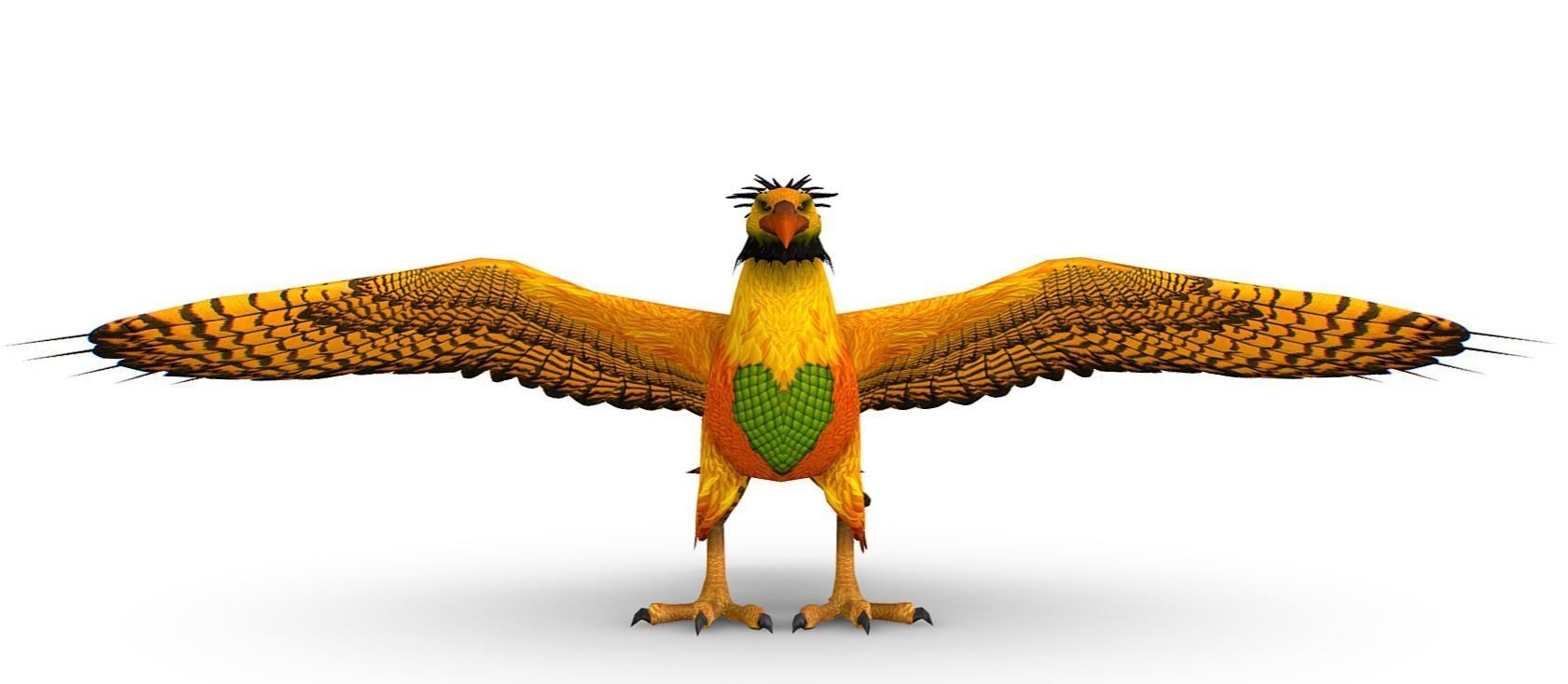 3D model LowPoly the Mythical Bird Predator Roc VR / AR / low-poly ...
