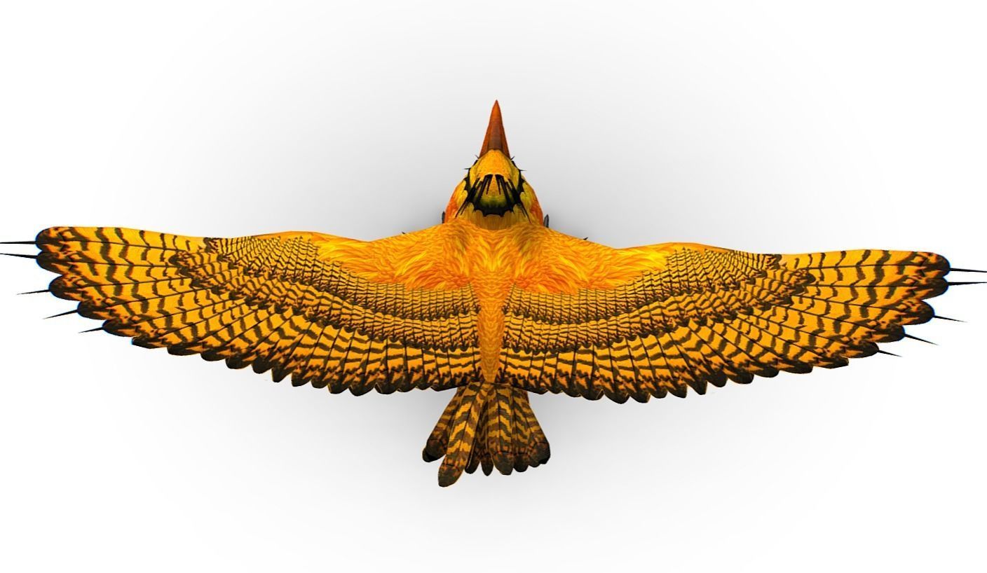 3D model LowPoly the Mythical Bird Predator Roc VR / AR / low-poly ...