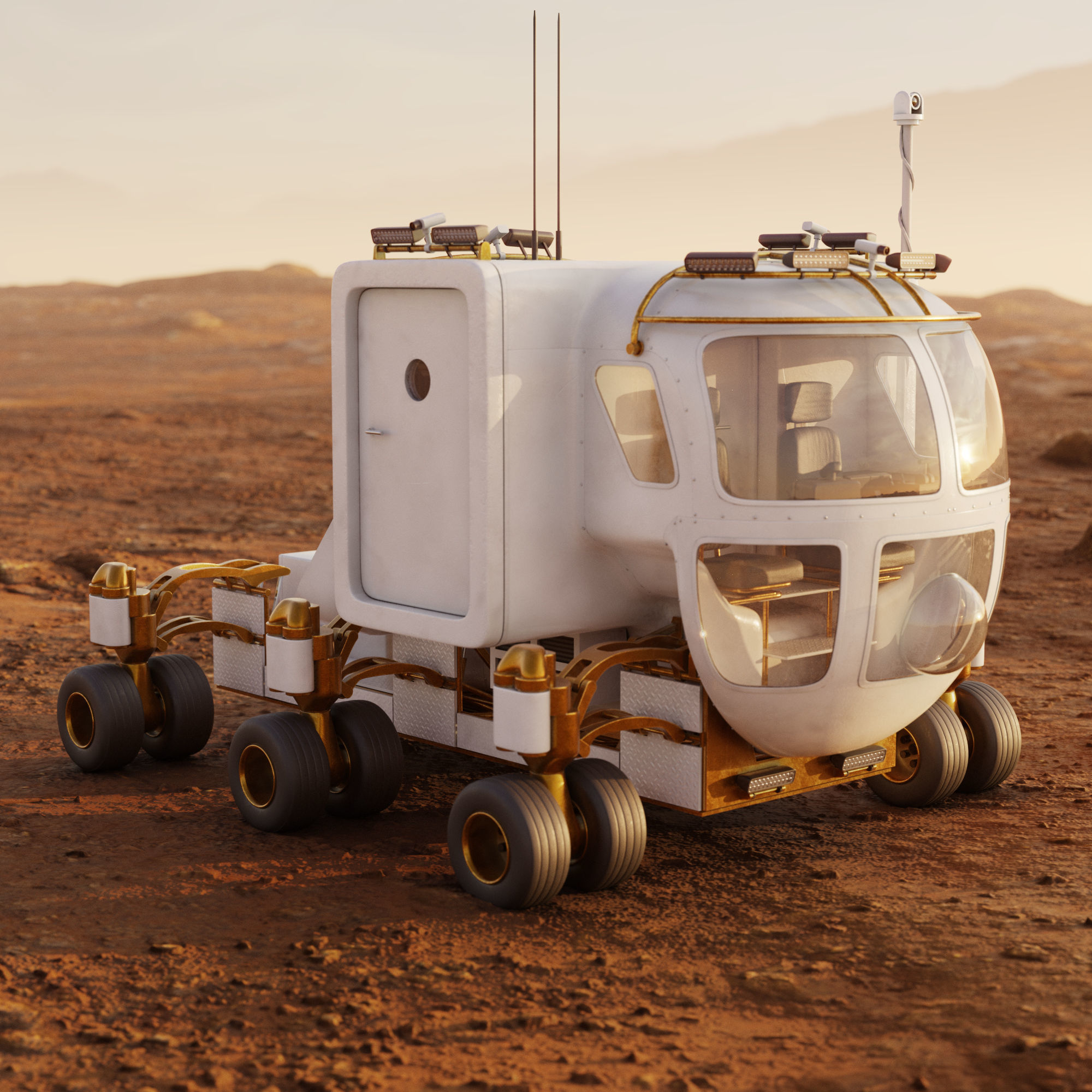 3D model Space Exploration Vehicle PBR VR / AR / low-poly | CGTrader
