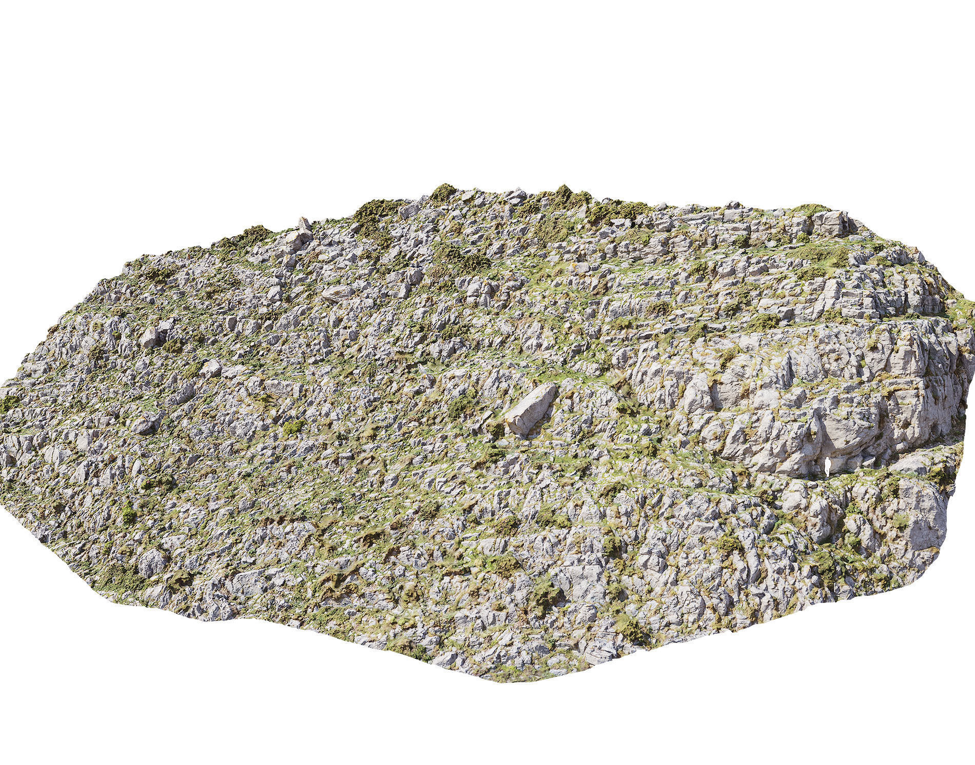 3D model Mountain Rock Slope 01 PBR Scan VR / AR / low-poly | CGTrader