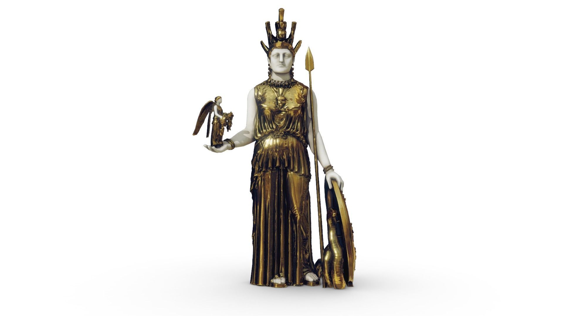 3D model Athena Parthenos VR / AR / low-poly | CGTrader