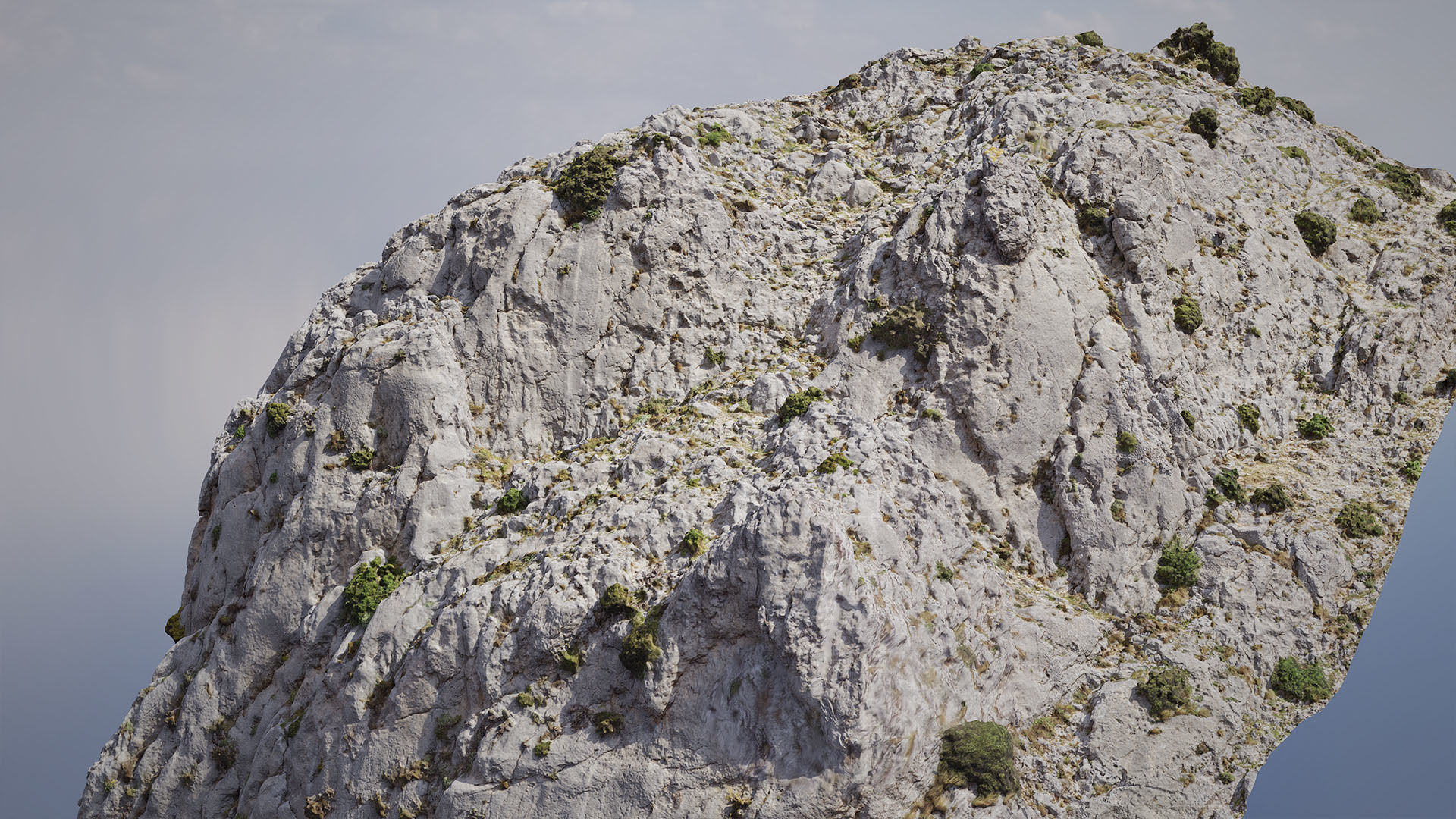 3D model Mountain Cliff Face Slope PBR Scan VR / AR / low-poly | CGTrader