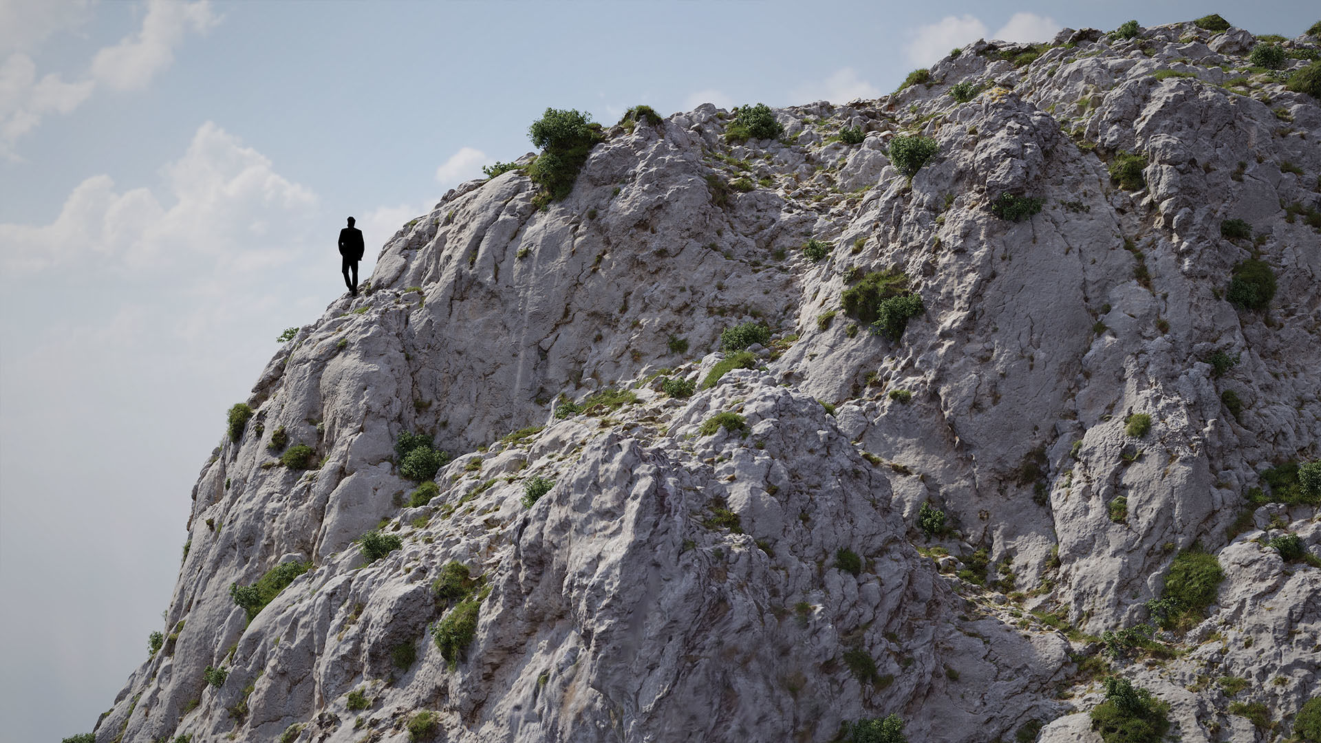 3D model Mountain Cliff Face Slope PBR Scan VR / AR / low-poly | CGTrader