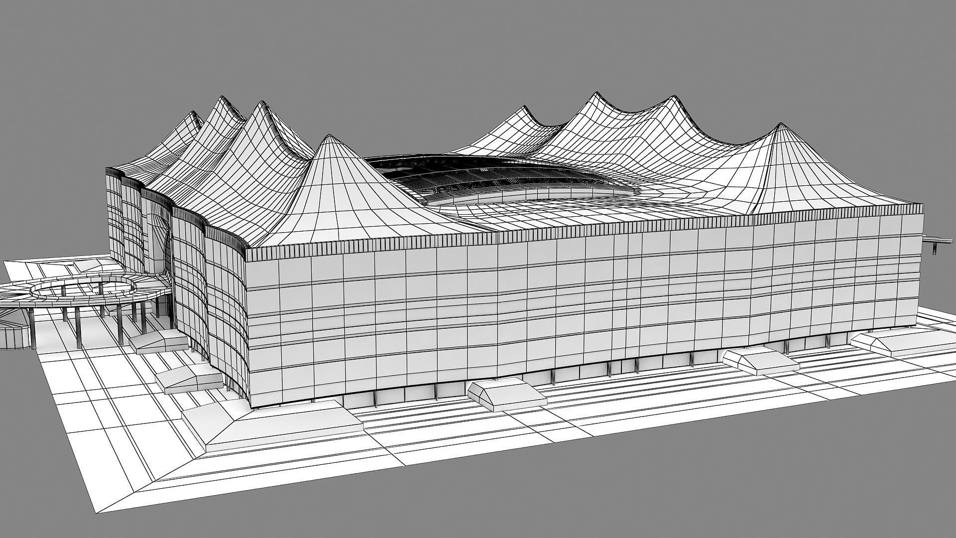 Al Bayt Stadium Qatar- Fifa World Cup 2022 Stadium 3D model 3D model ...