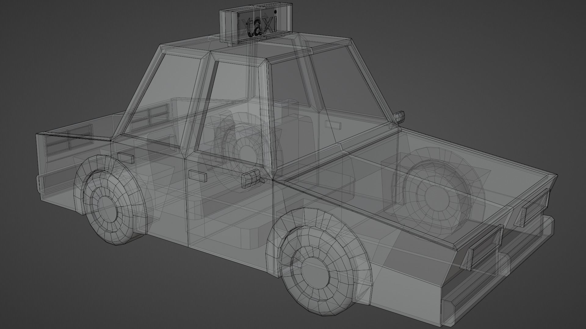Taxi Car free VR / AR / low-poly 3D model | CGTrader