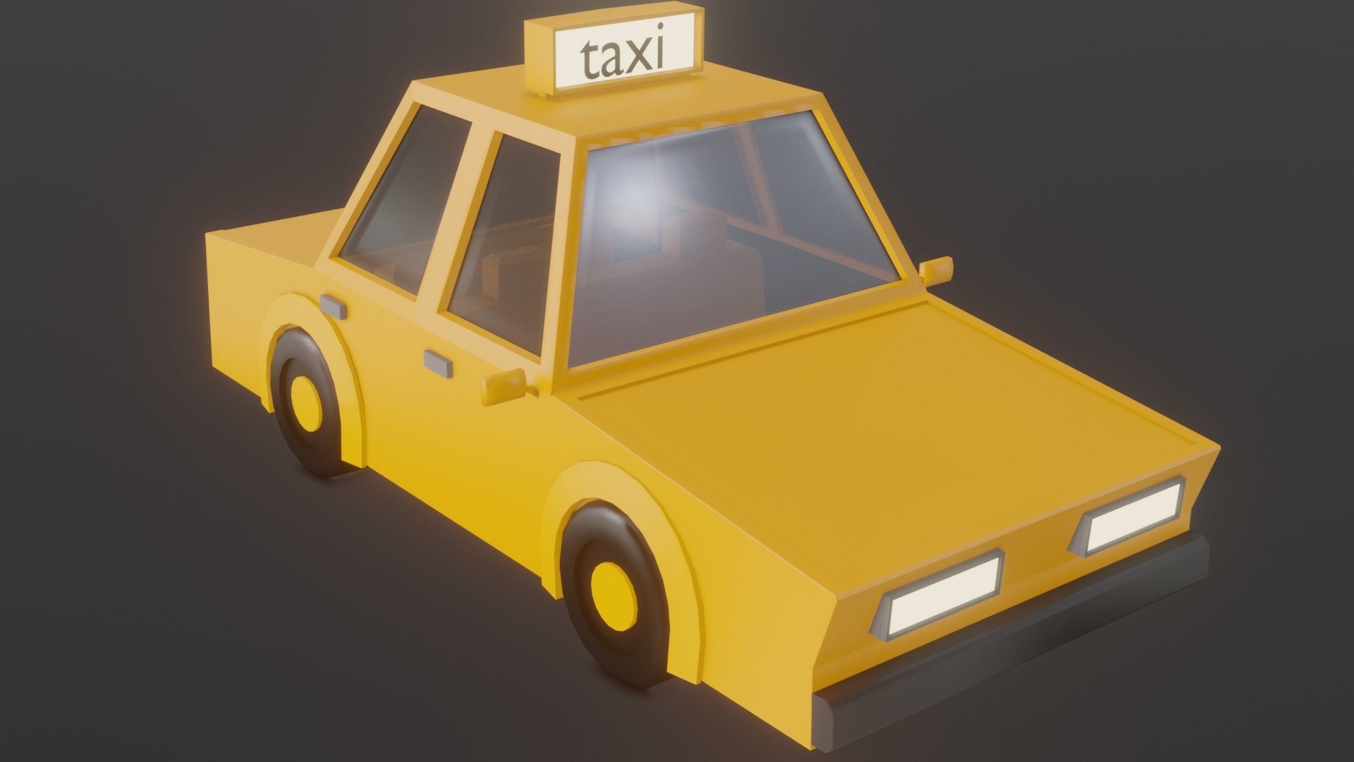 Taxi Car free VR / AR / low-poly 3D model | CGTrader