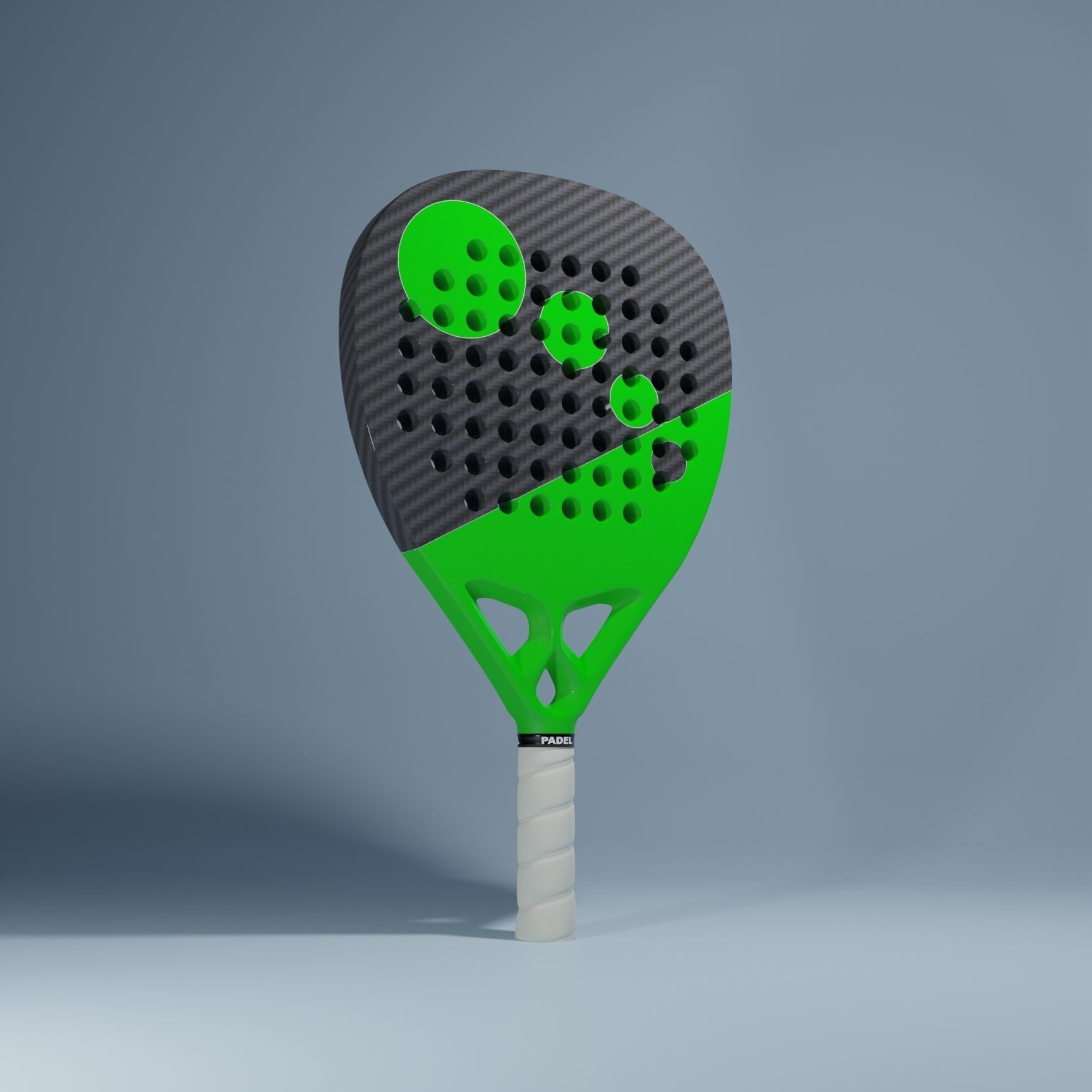 Carbon fiber padel racket 3D model | CGTrader