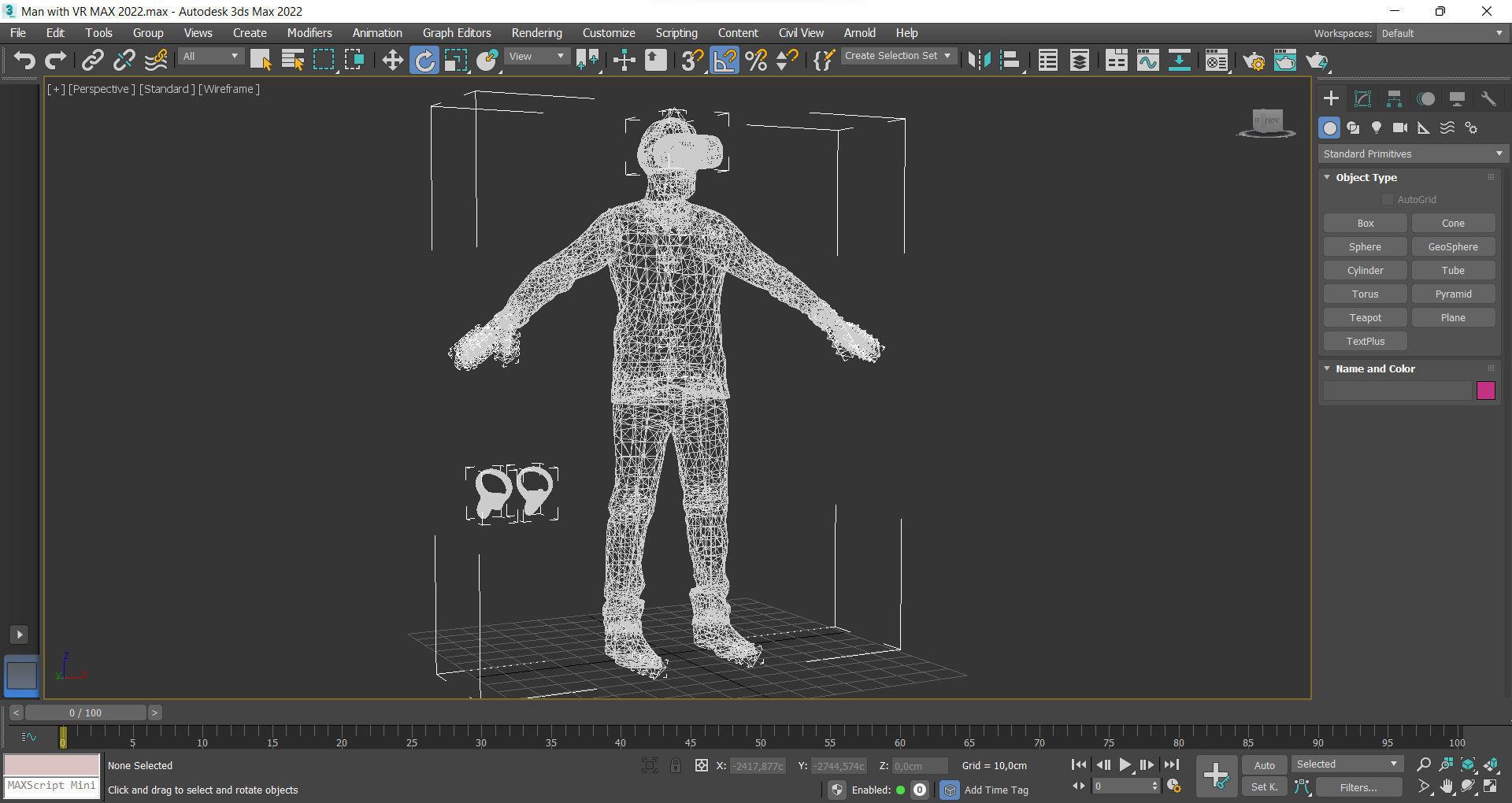 3D model Man with VR VR / AR / low-poly | CGTrader