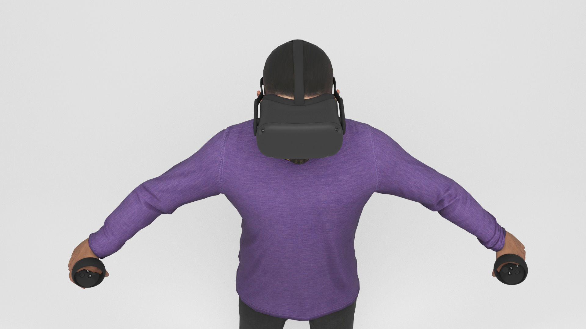 3D model Man with VR VR / AR / low-poly | CGTrader