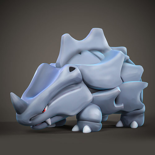 RHYHORN POKEMON 3D model 3D printable | CGTrader