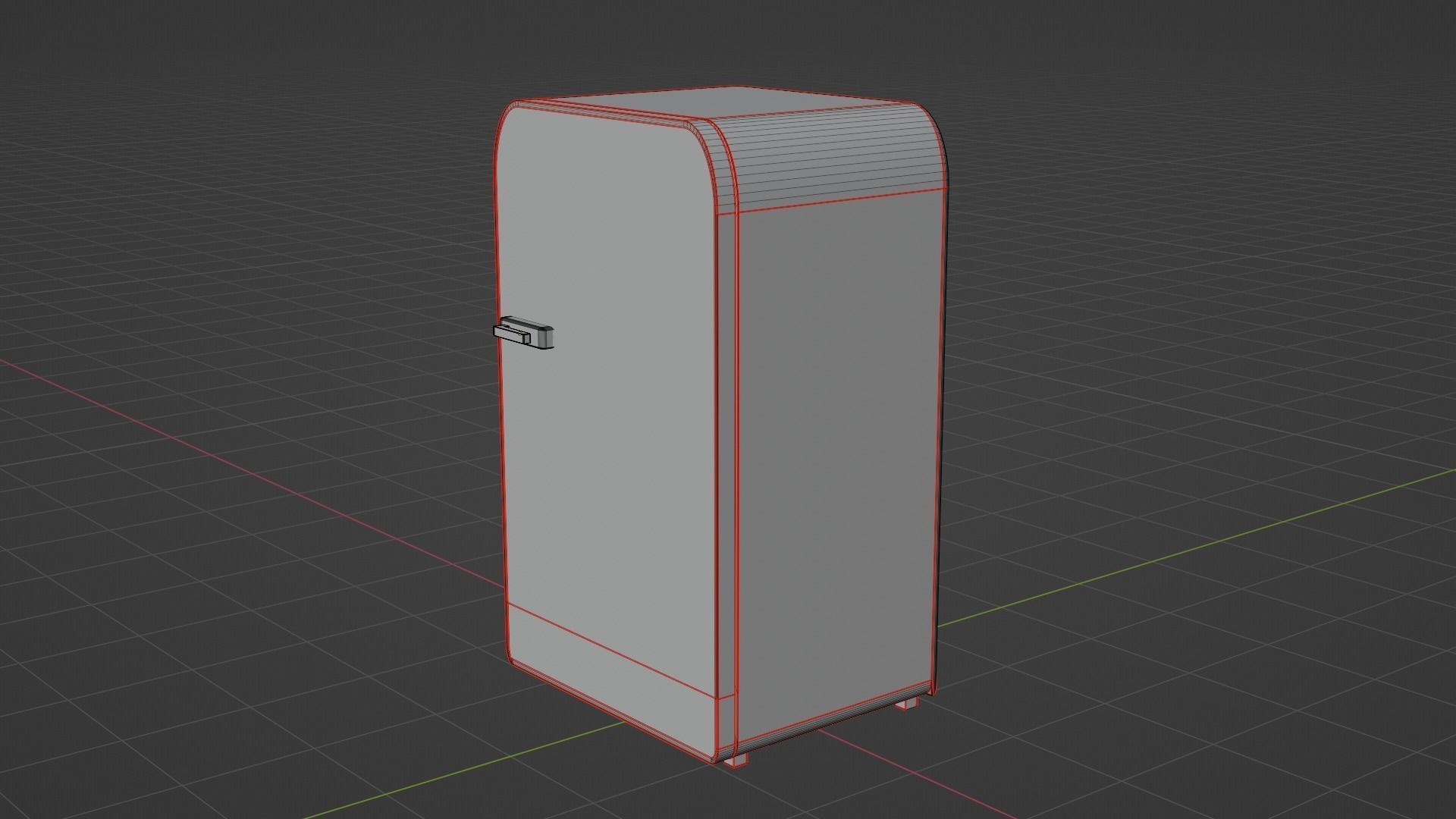 Scary Fridge free 3D model | CGTrader