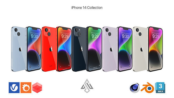 iPhone 14 Collection 3D model | CGTrader