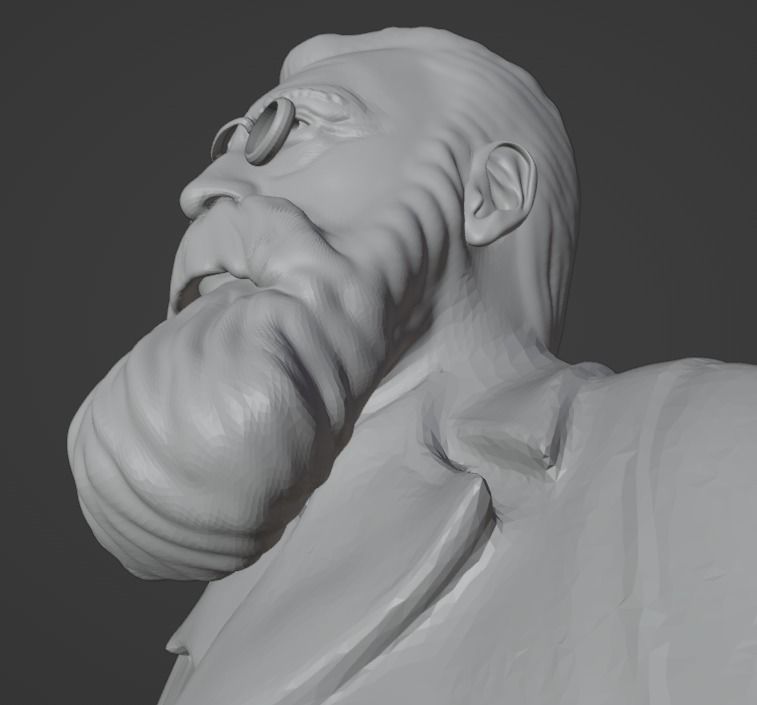 Auguste Rodin 3D model 3D printable | CGTrader
