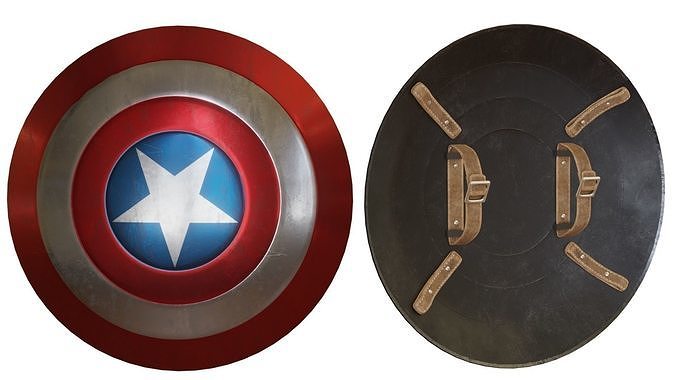 Captain America Shield 3D model | CGTrader