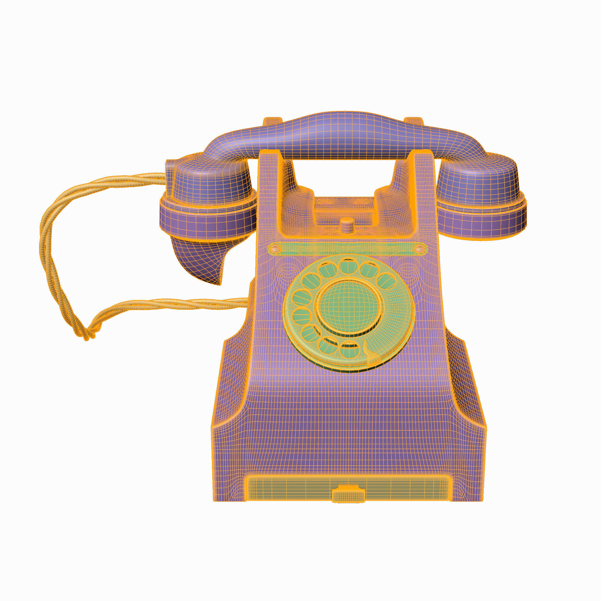 Red Telephone GPO 312L with drawer 3D model | CGTrader