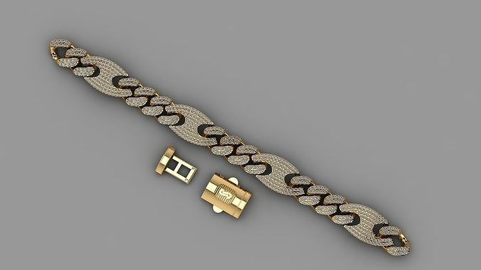cuban chain 3D model 3D printable | CGTrader