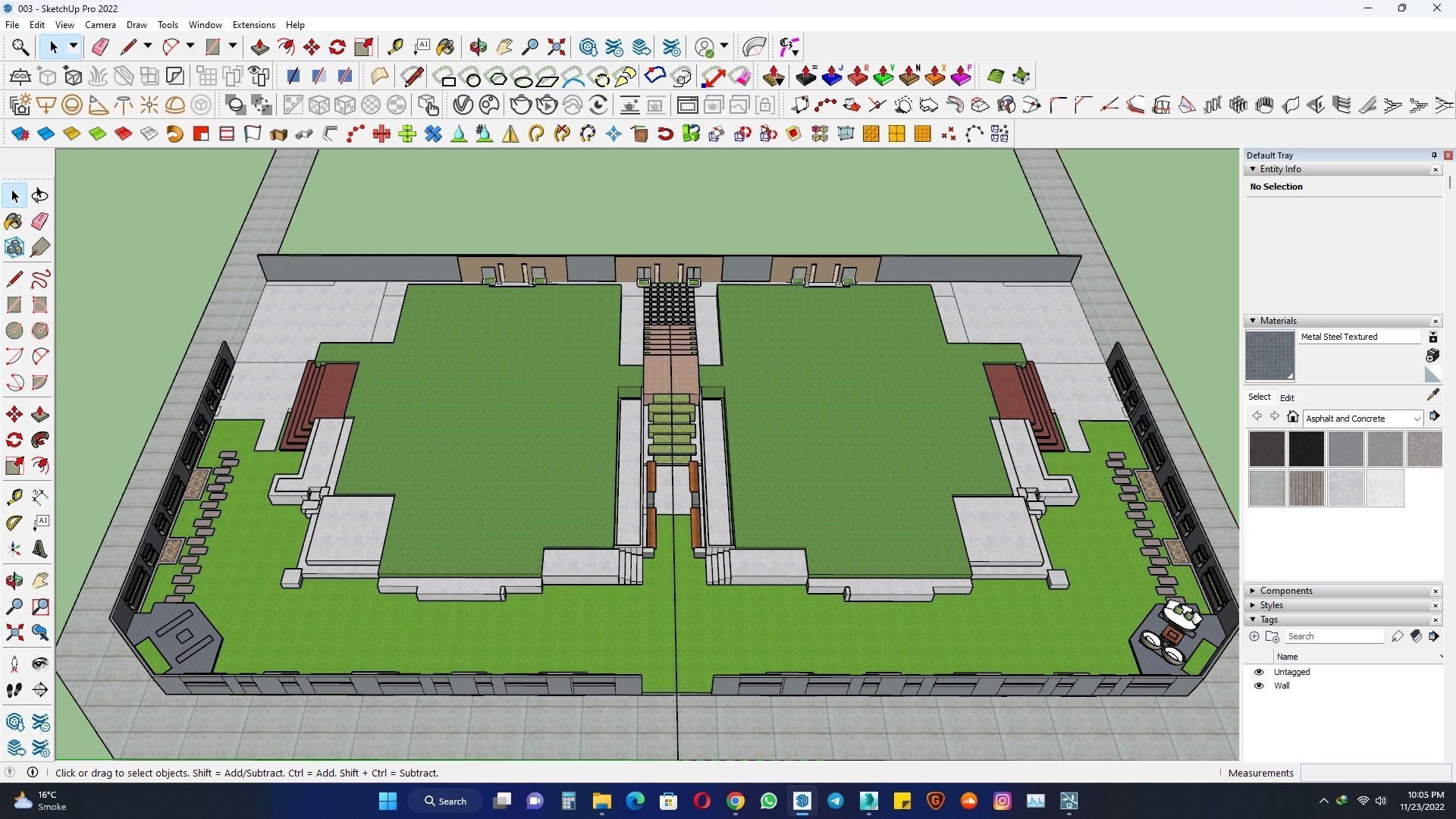 Garden design 3d model of luxury villa 3D model | CGTrader