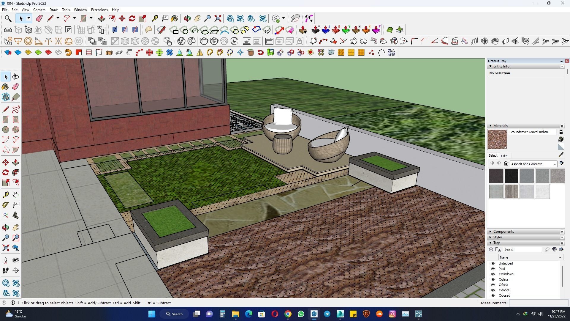 Roof top landscape design with conservatory 3d model 3D model | CGTrader