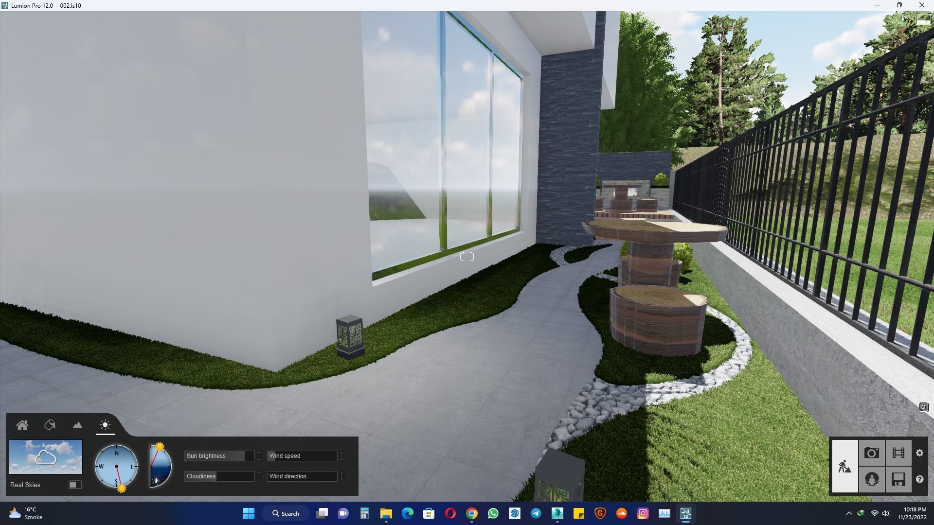 Roof top landscape design with conservatory 3d model 3D model | CGTrader