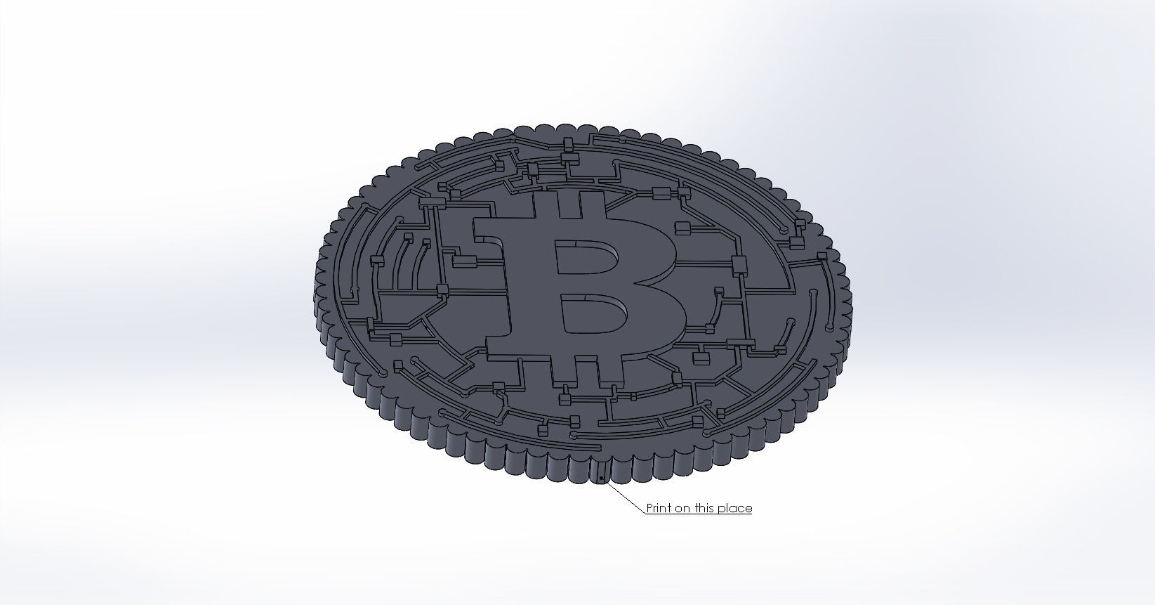 Bitcoin medal free 3D model | CGTrader
