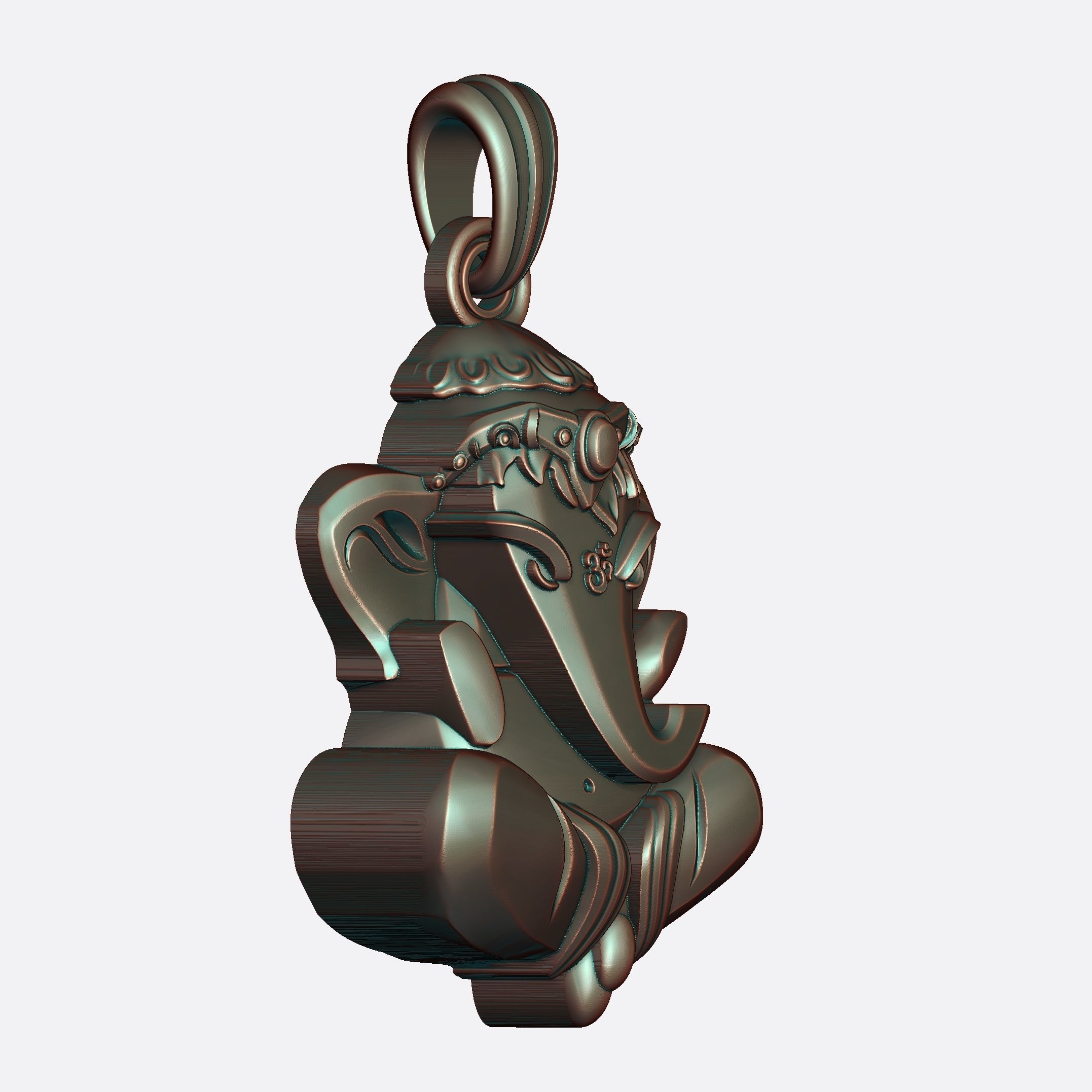 Ganesha pillayar Pendant 3D model 3D printable | CGTrader