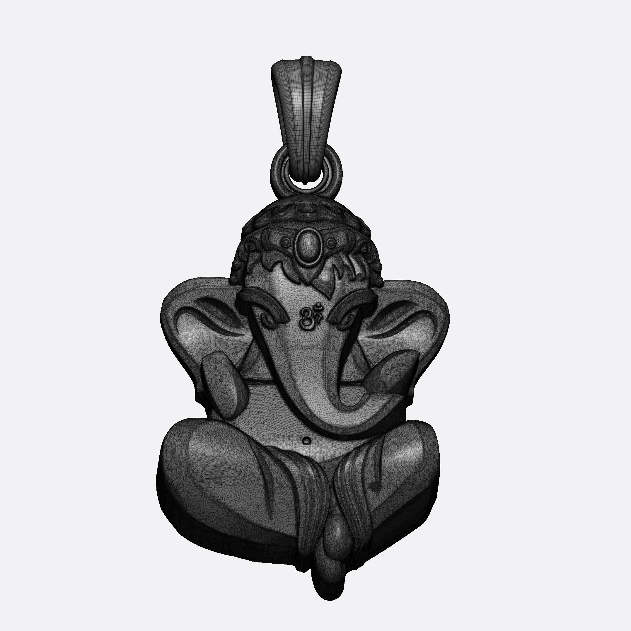 Ganesha pillayar Pendant 3D model 3D printable | CGTrader