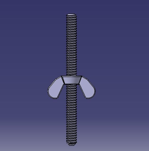 M4 Wing Nuts 3D model 3D printable | CGTrader