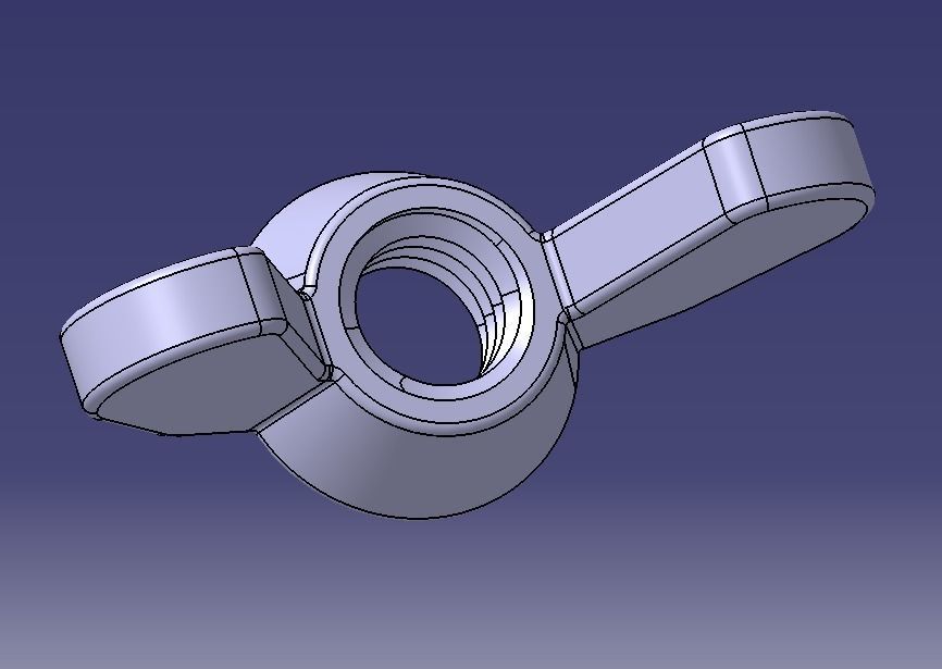 M4 Wing Nuts 3D model 3D printable | CGTrader