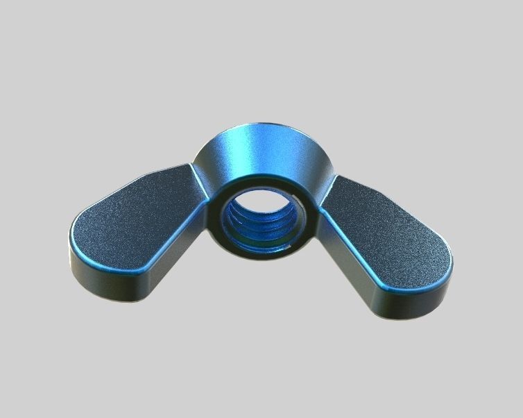 M4 Wing Nuts 3D model 3D printable | CGTrader