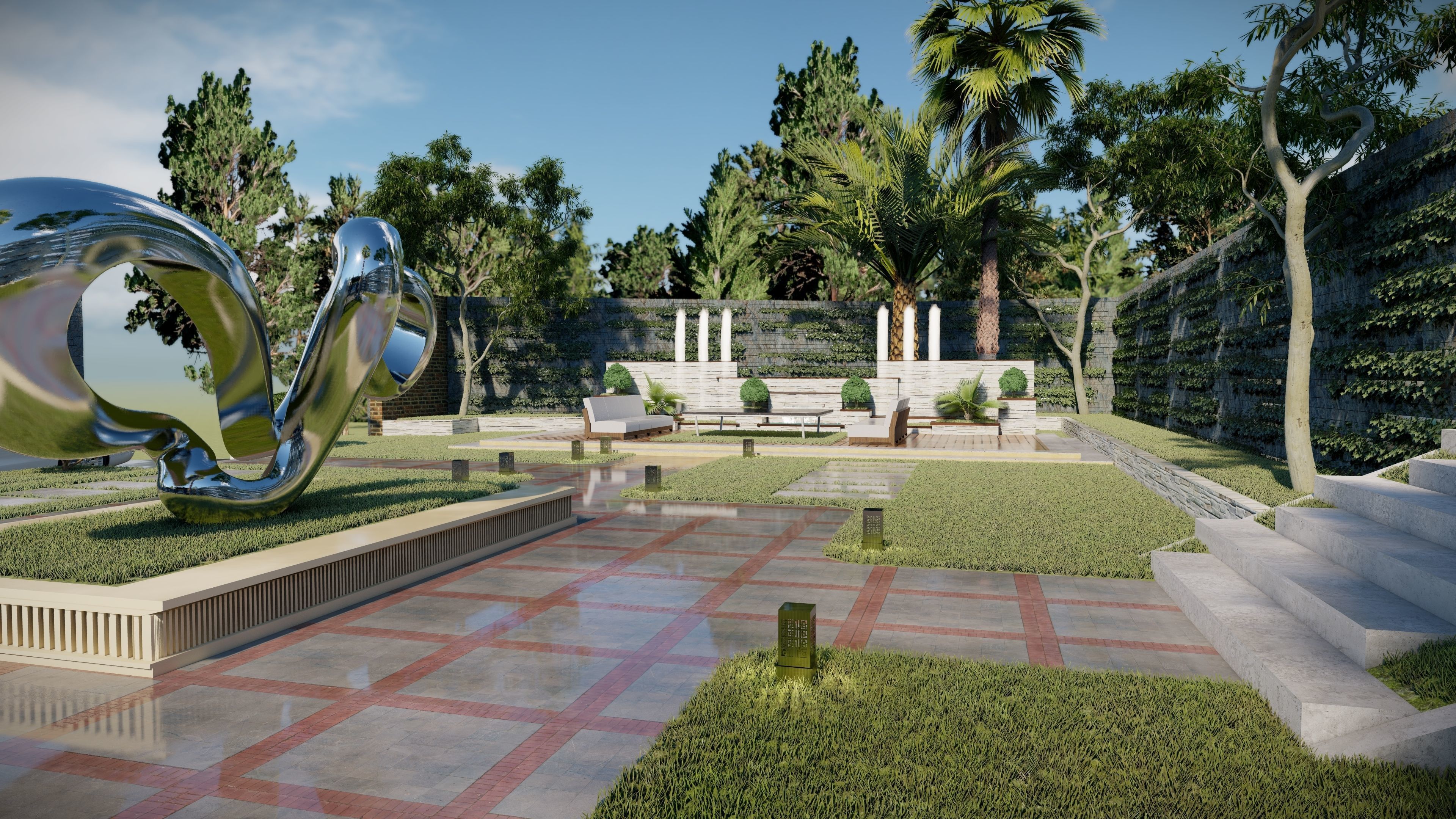Landscape design 3d model and render in lumion 3D model | CGTrader