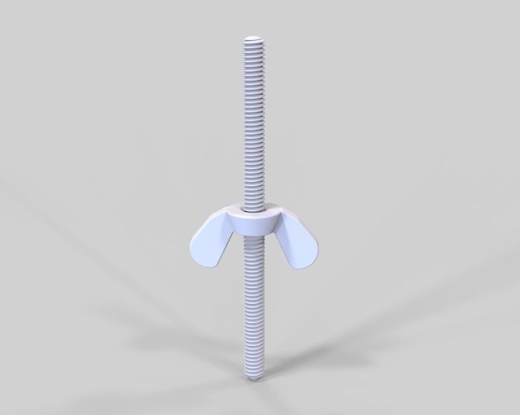 M3 Wing Nuts 3D model 3D printable | CGTrader