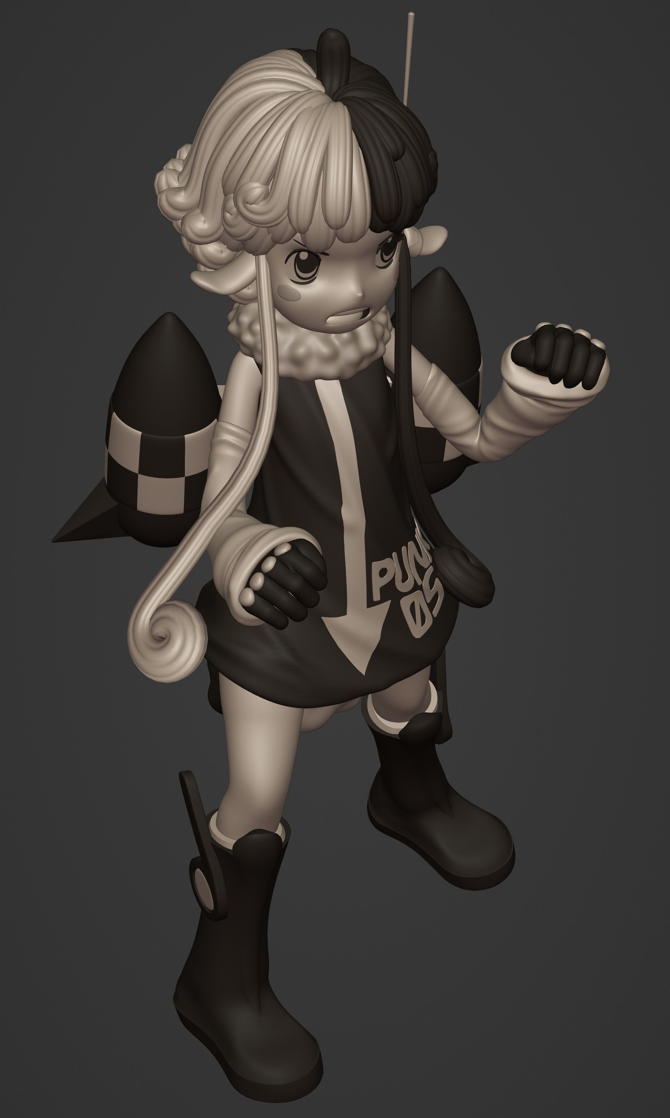 3D model ONE PIECE VEGAPUNK ATLAS FIGURE SCULPT VR / AR / low-poly ...