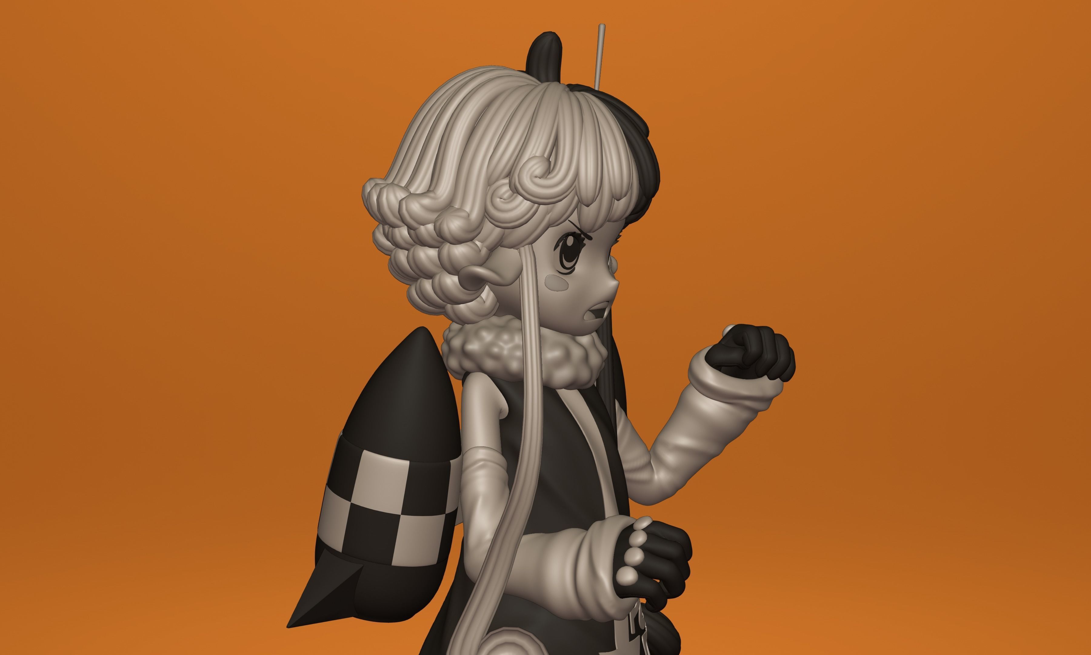 3D model ONE PIECE VEGAPUNK ATLAS FIGURE SCULPT VR / AR / low-poly ...