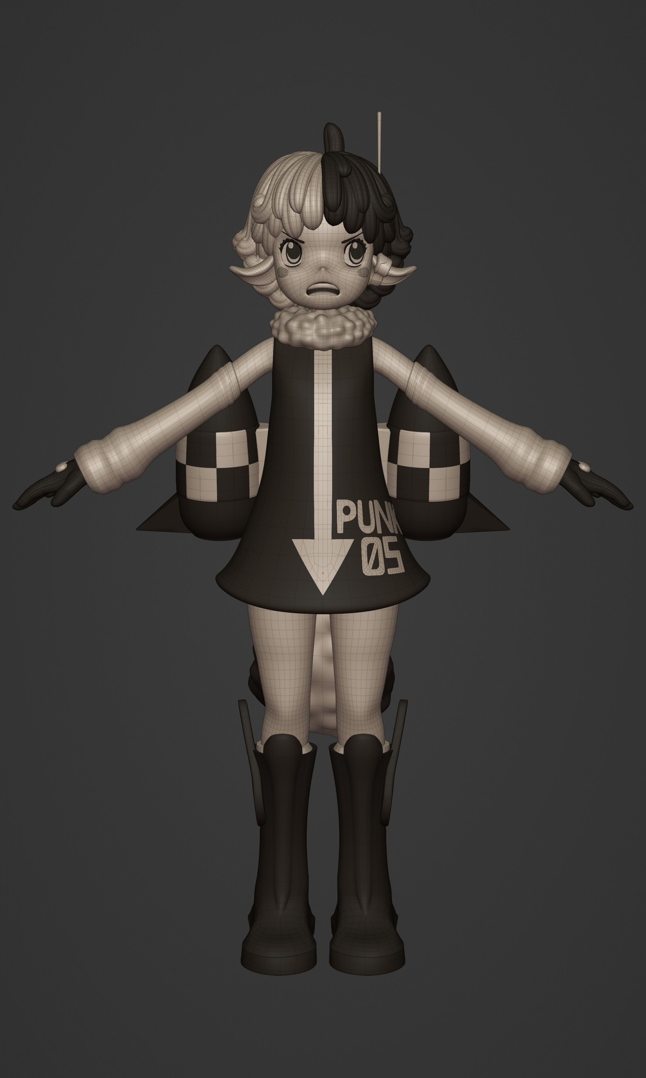 3D model ONE PIECE VEGAPUNK ATLAS FIGURE SCULPT VR / AR / low-poly ...