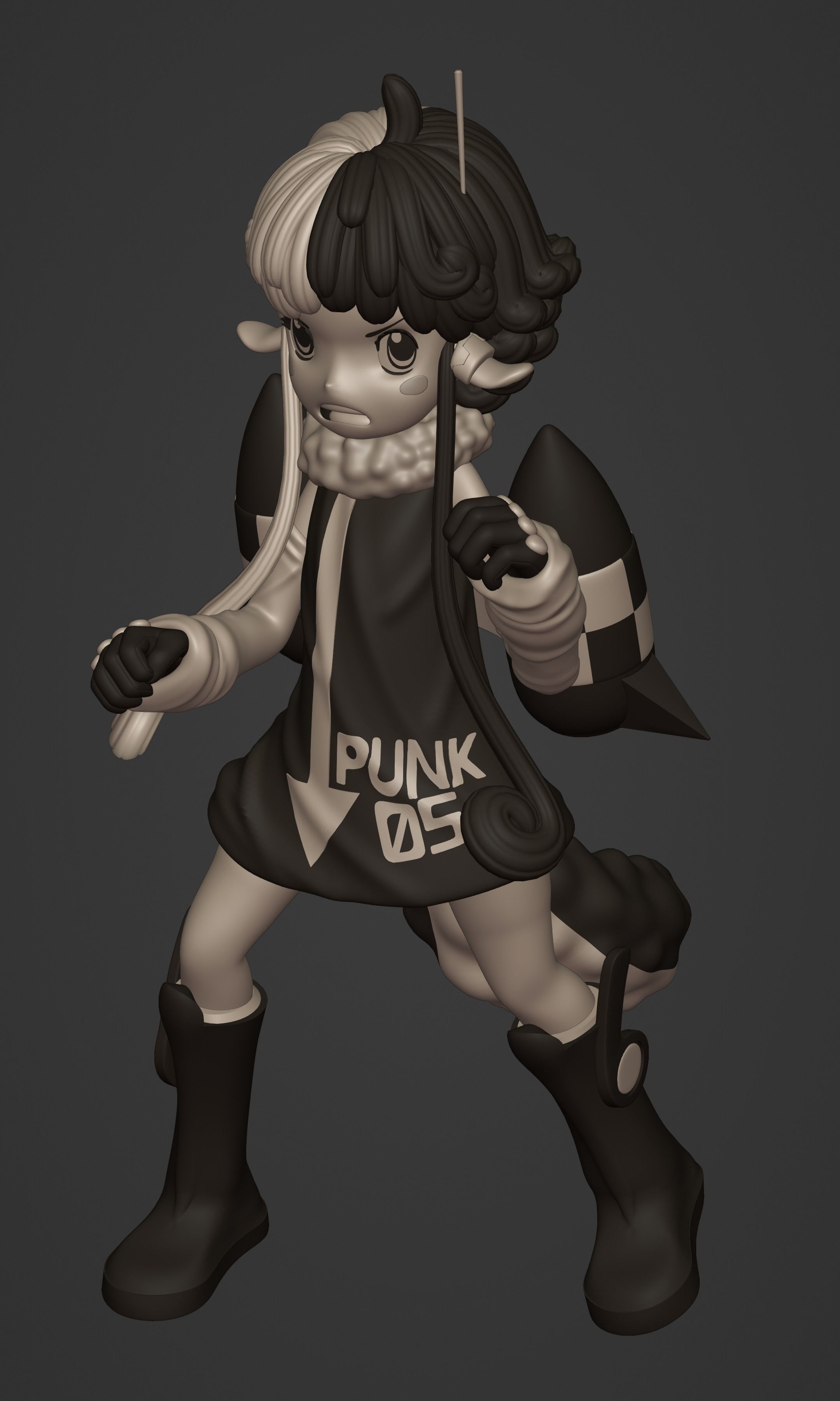 3D model ONE PIECE VEGAPUNK ATLAS FIGURE SCULPT VR / AR / low-poly ...