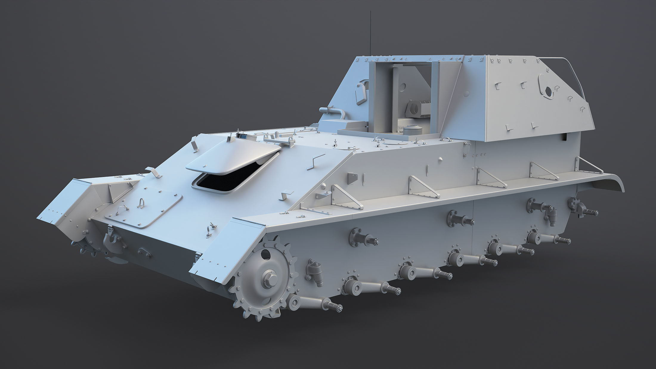 SU-76M High-Poly wwii armoured car 3D model | CGTrader