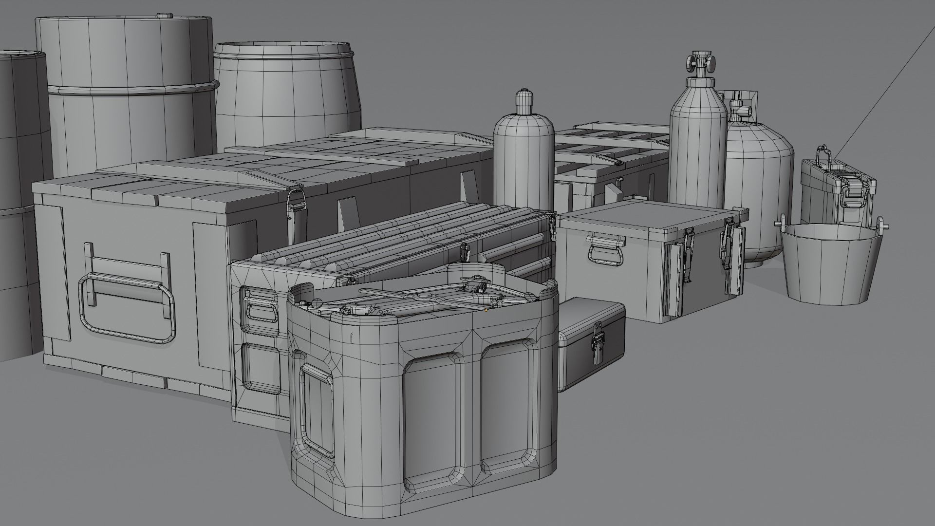 3D model Army and Industrial Prop Pack VR / AR / low-poly | CGTrader