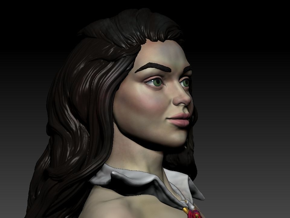 Vampirella woman riding lion 3D model 3D printable | CGTrader