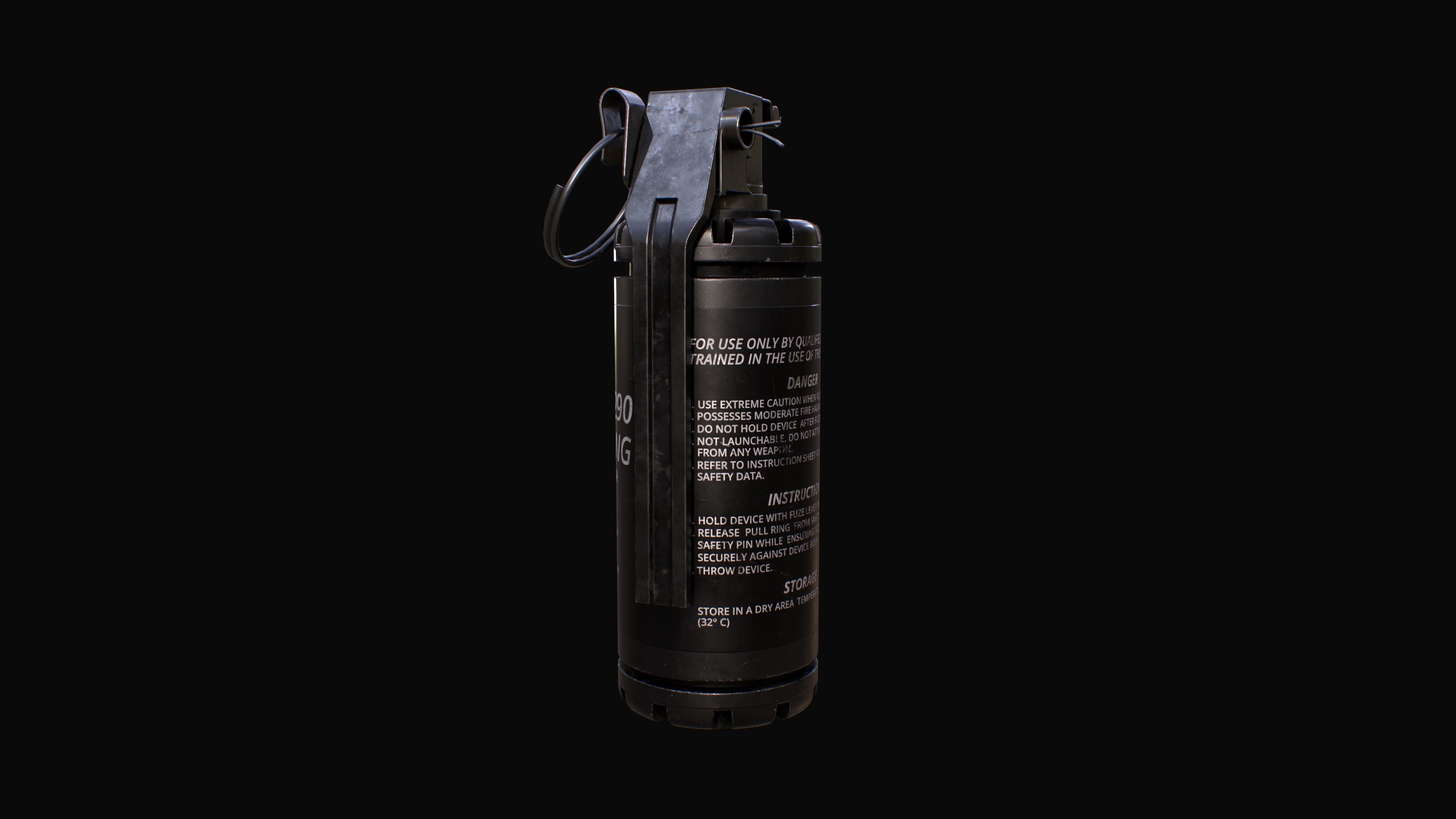 3D model CTS model 7290 Flash Bang Grenade VR / AR / low-poly | CGTrader
