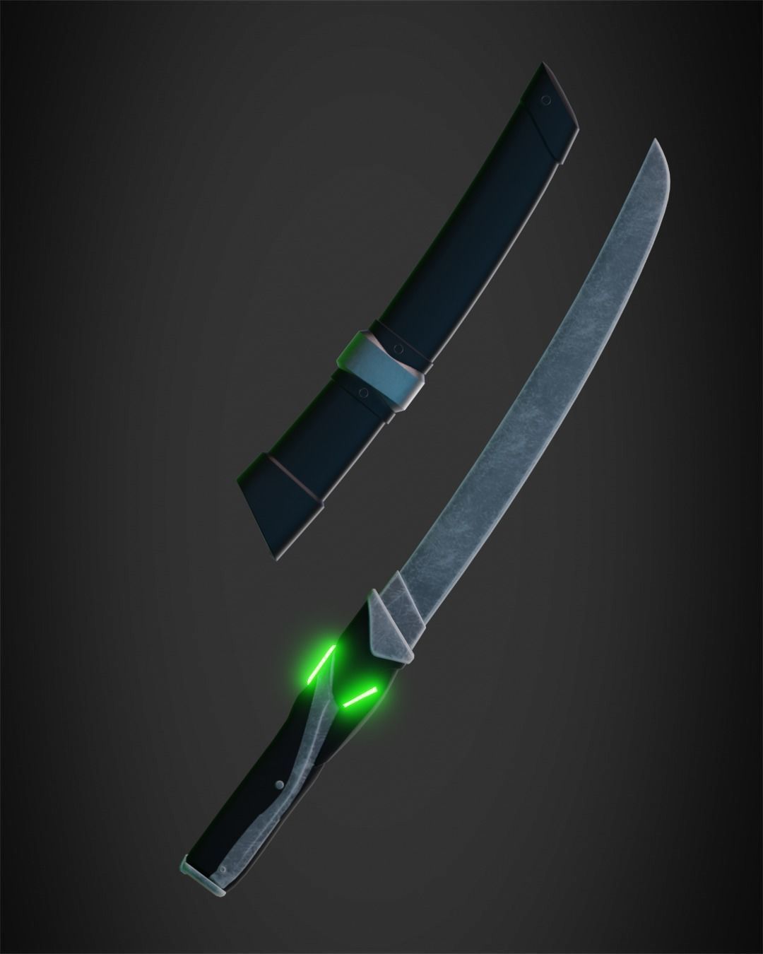 Overwatch 2 Genji Tanto 3D print model 3D model 3D printable | CGTrader