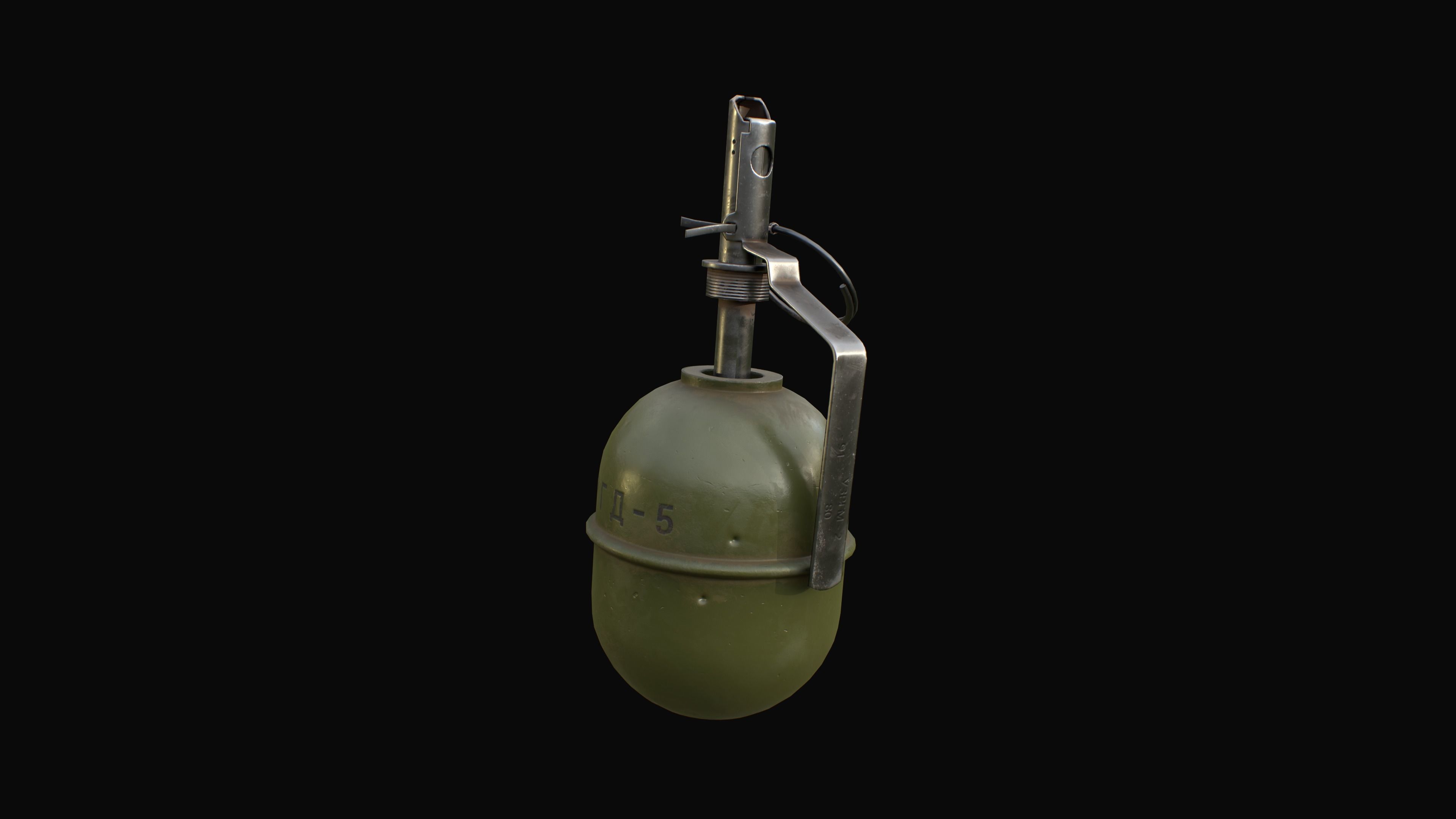 3D model Soviet hand Grenade RGD-5 VR / AR / low-poly | CGTrader