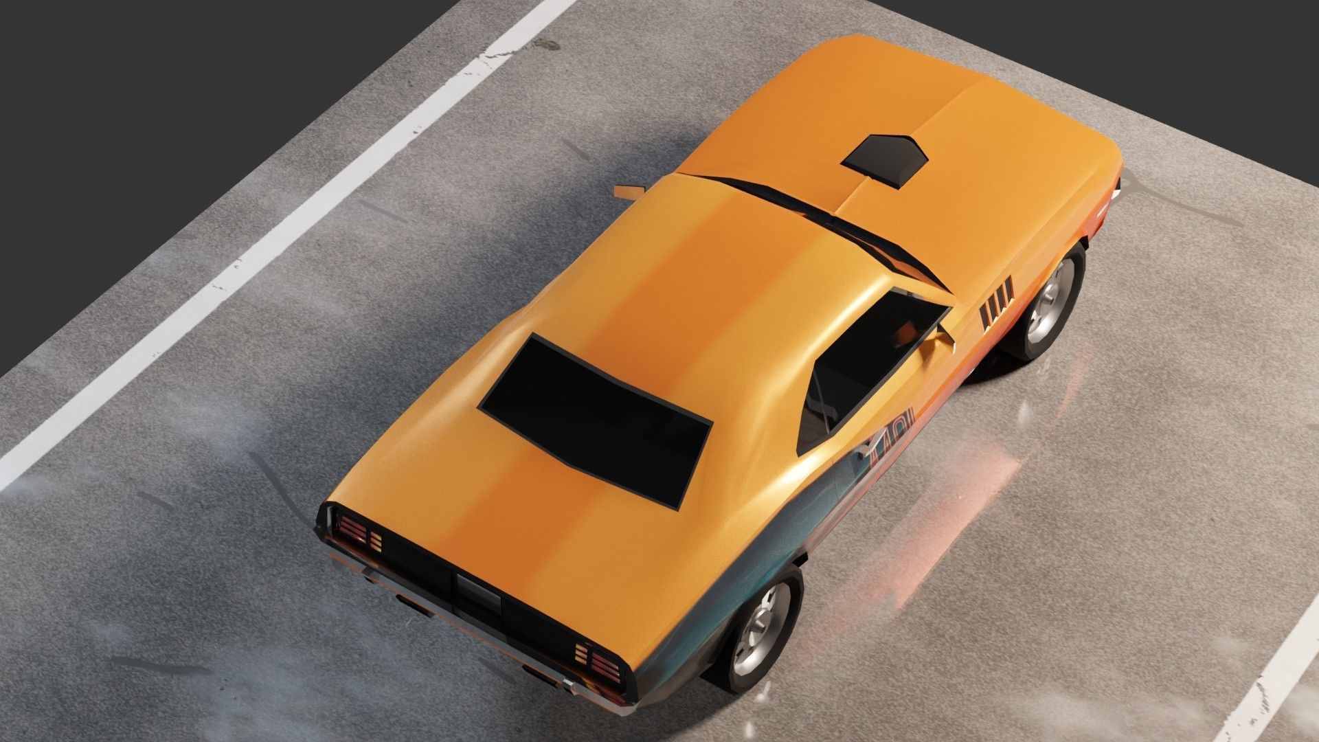 3D model Plymouth Barracuda 1971 VR / AR / low-poly | CGTrader